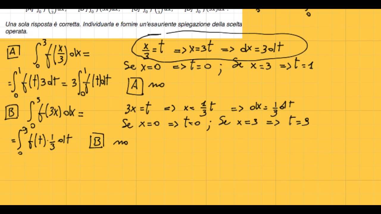 LEZIONE 1 ESERCIZIO SU INTEGRALE DEFINITO - YouTube