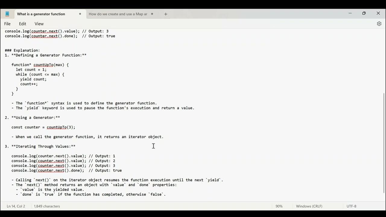 What Is A Generator Function Youtube