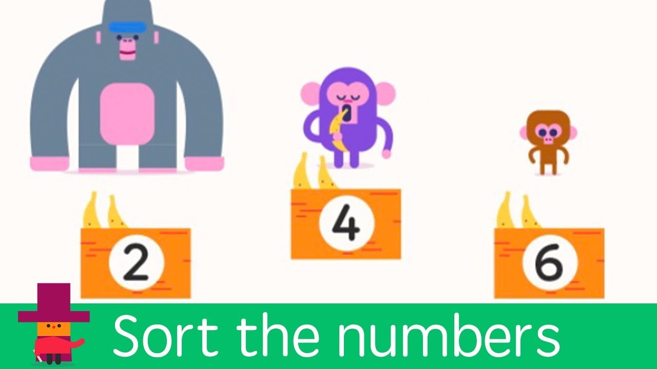Sort the Numbers with lernin – learn to sort numbers - YouTube