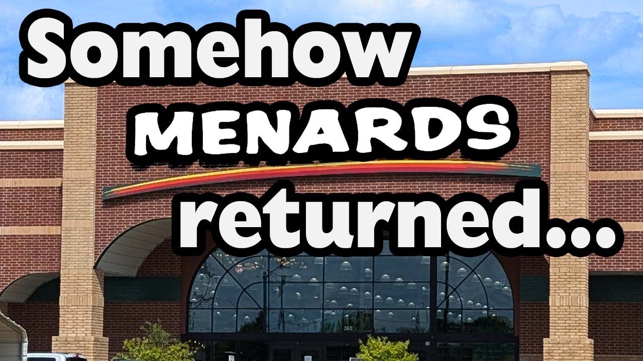 Somehow, Menards returned... - YouTube