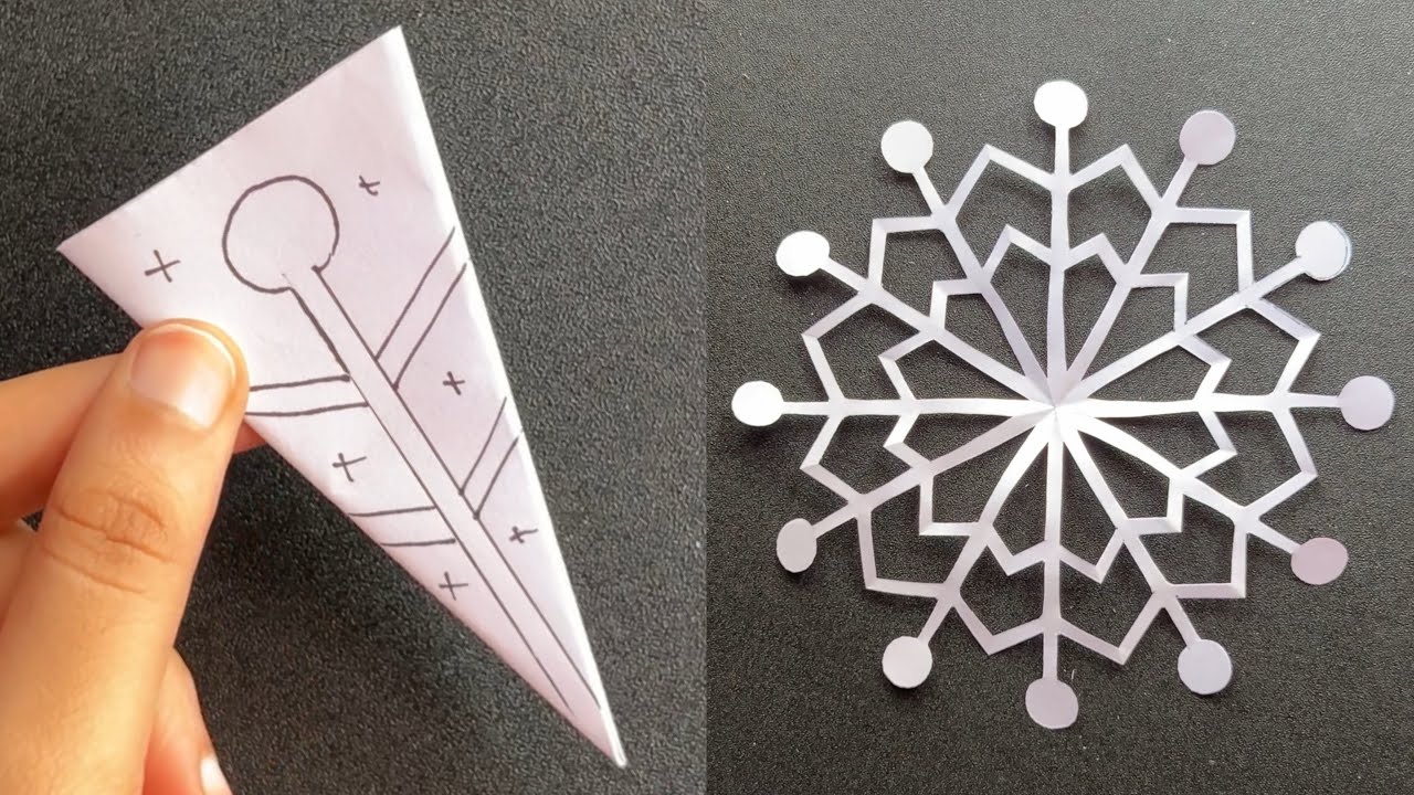 DIY Christmas decoration Ideas / Paper Snowflake / Easy 3D snowflake # ...
