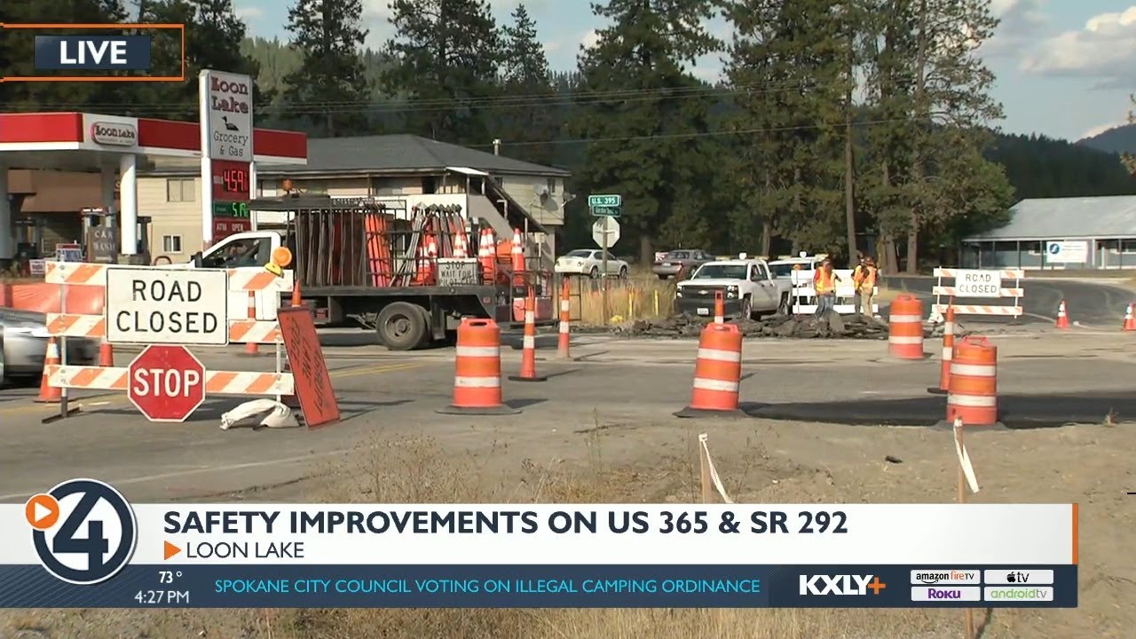 A roundabout at the 292 & 395 is underway and despite closures, local ...