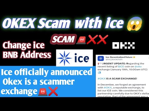 Ice Network New Update| Ice officially announced OKEX scam with Ice🚨 | Change Ice okex Address ...