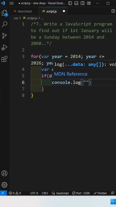7150 Basic Javascript Interview Problems Htmlcssjavascript Shorts Youtube