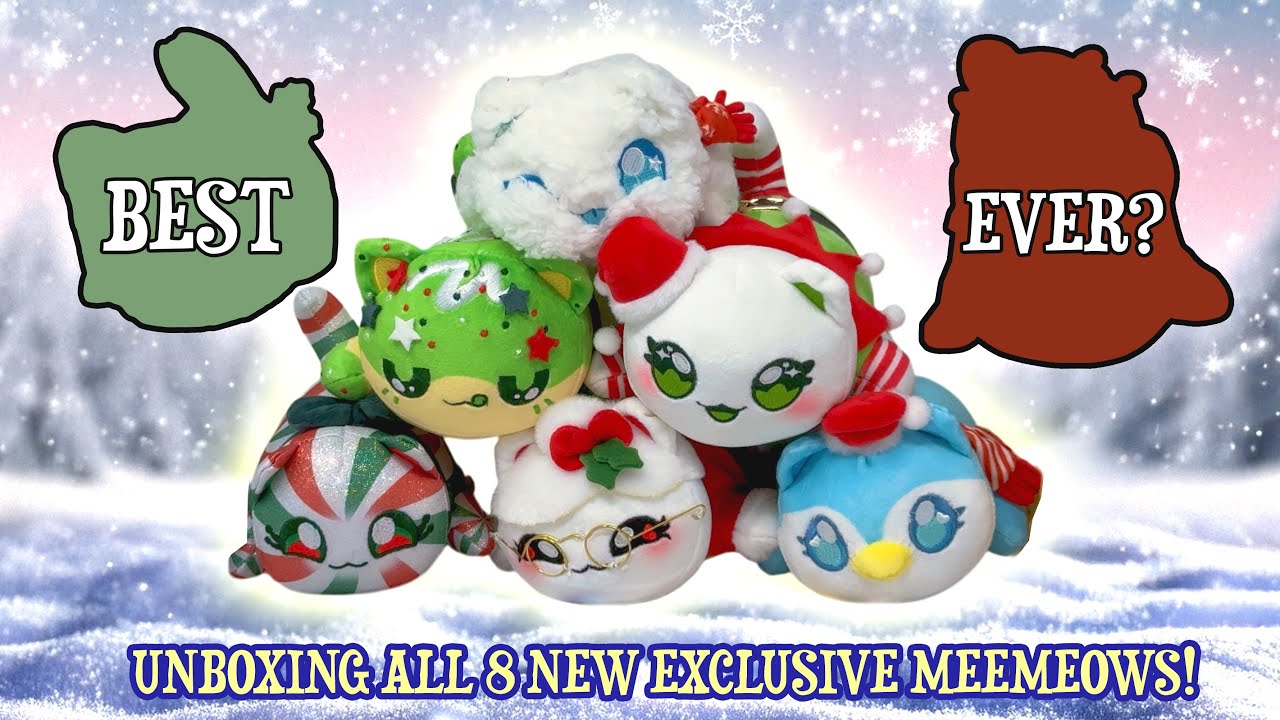 MeeMeows Holiday 7 Pack Mini-Plush (2024) - Best Set Ever? - YouTube