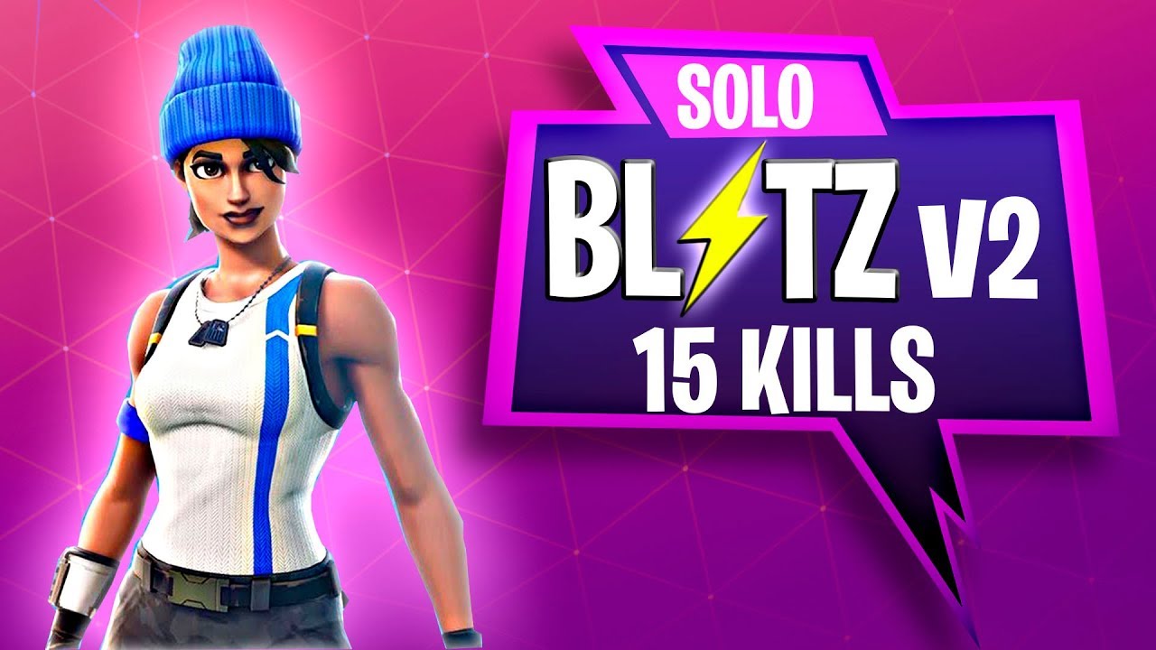 SOLO BLITZ v2 15 KILLS! Fortnite: Battle Royale - YouTube