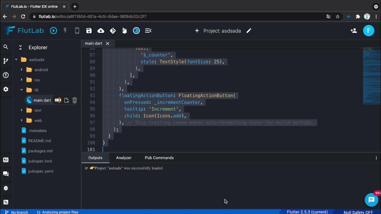 Flutter #05 - Cara membuat stateful/stateless dengan mudah lewat flutlab.io | Flutter Tutorial ...