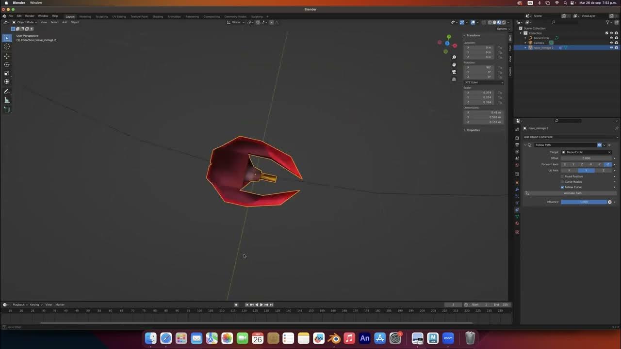 motion path blender - YouTube