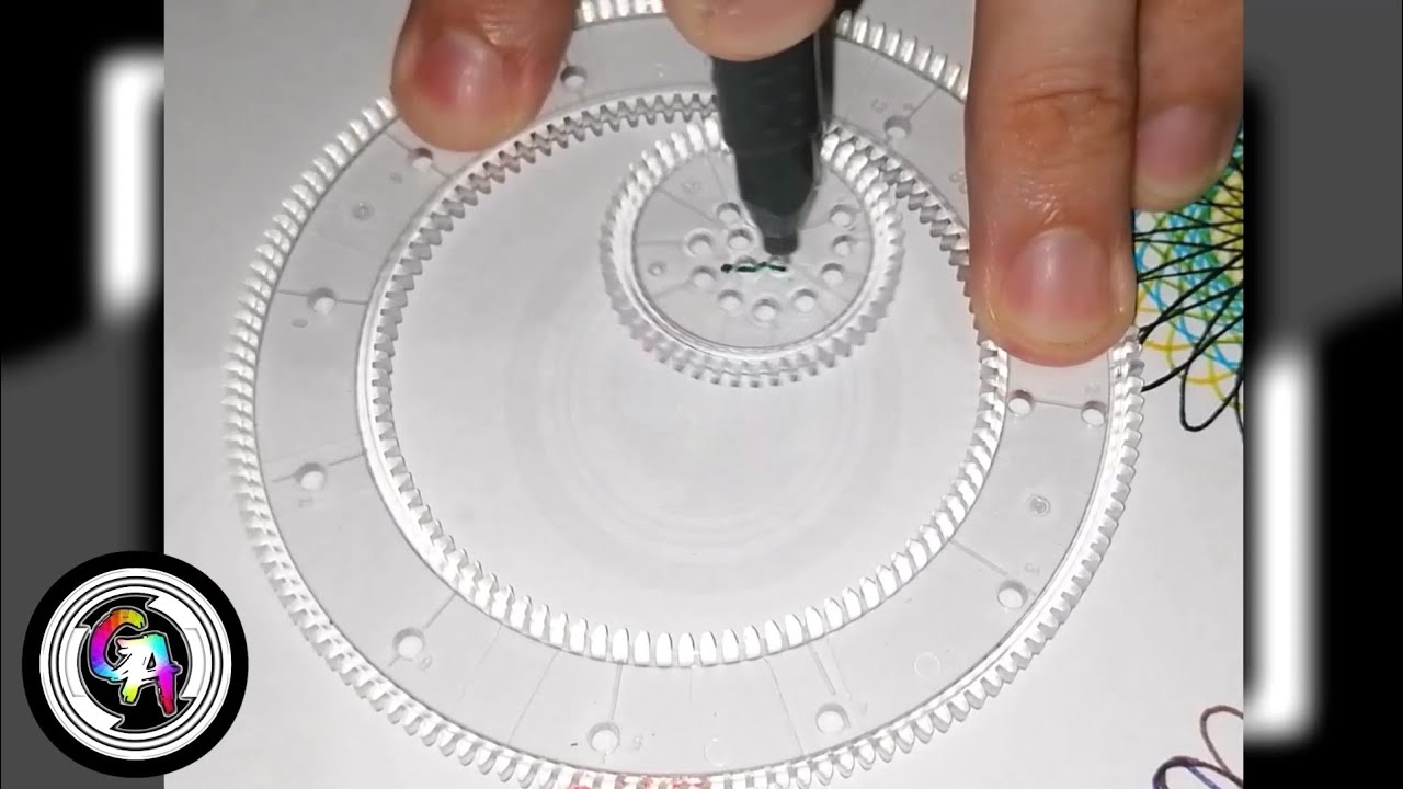 DRAWING an interesting hypotrochoid with a spirograph. (VIDEO 49 ...
