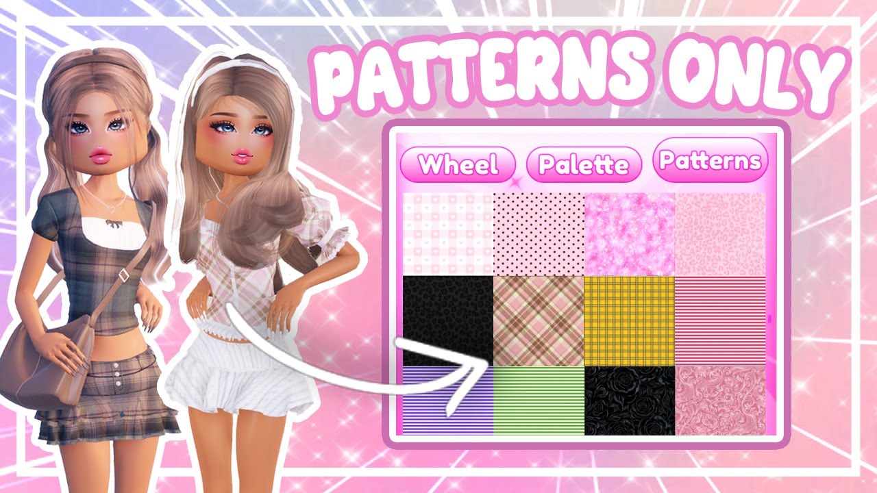 DRESS TO IMPRESS But I Can Only Use PATTERNS | ROBLOX CHALLENGE - YouTube