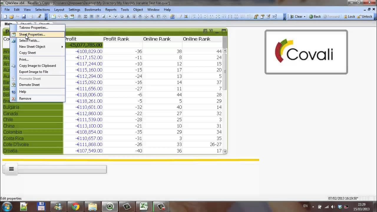 Qlikview Advanced Variables to Change Tab Colors by RFB 111 - YouTube