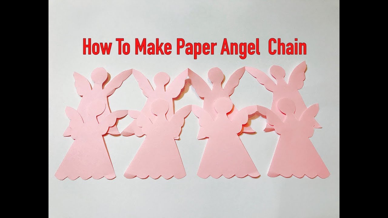 How To Make Paper Angel Chain : totikky tikky - YouTube