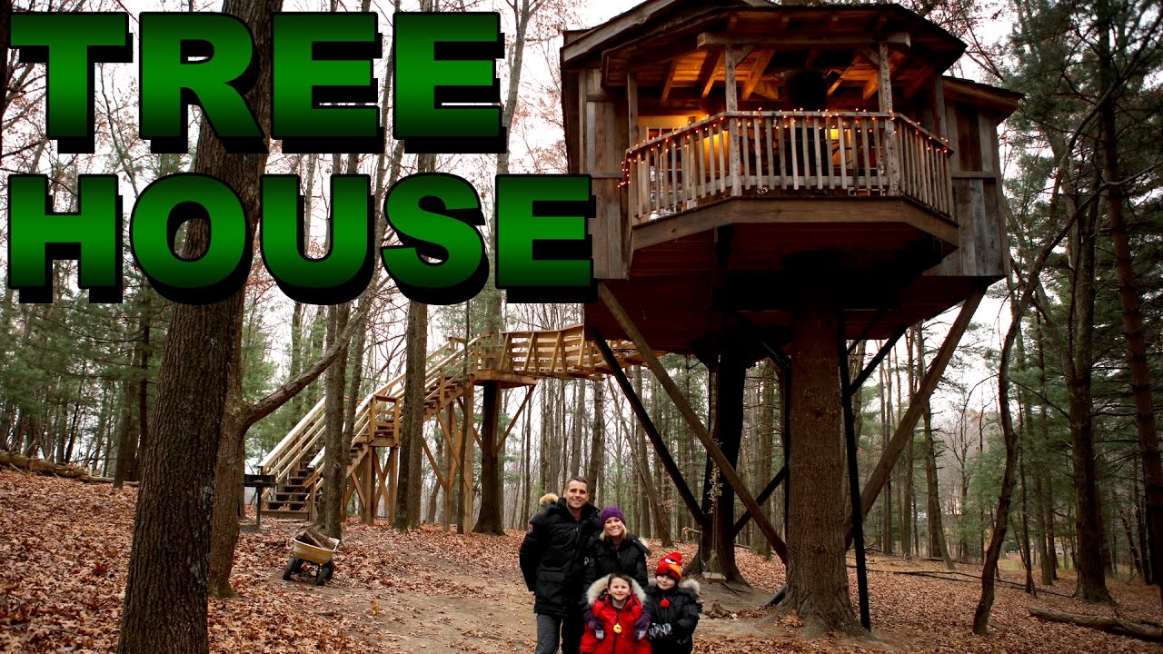 Our NEW EPIC TREE HOUSE! - YouTube