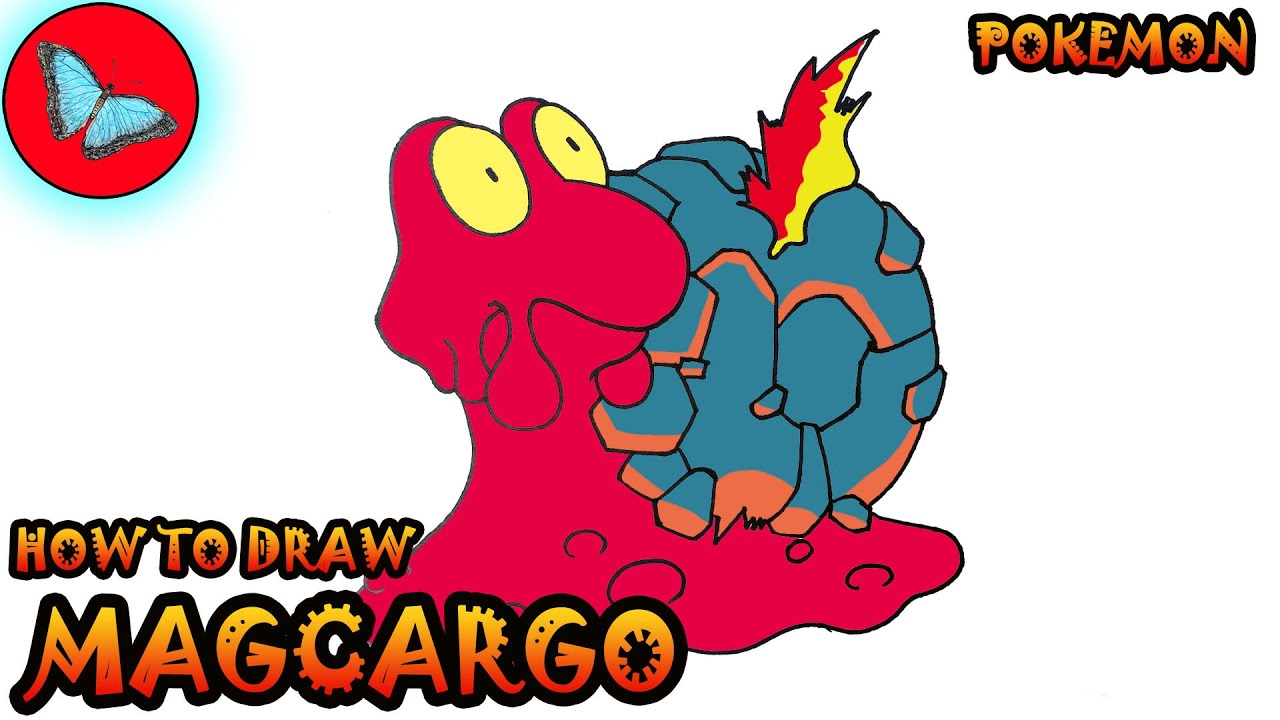 How To Draw Macargo From Pokemon | Drawing Animals - YouTube