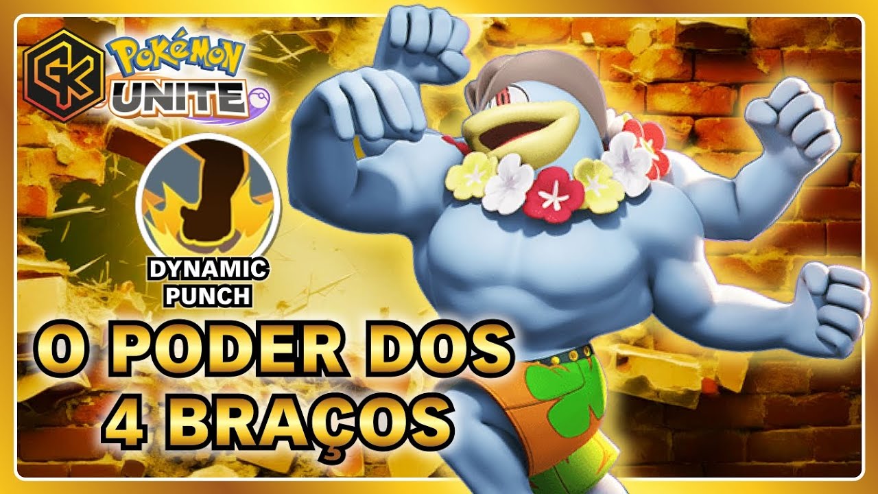 Maromba de quatro braços | Machamp Pokemon Unite Gameplay - YouTube