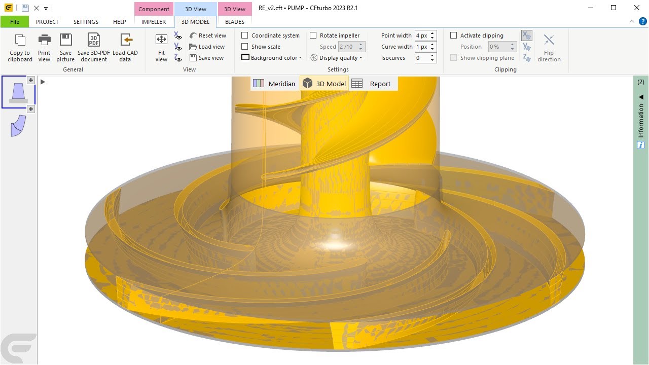 CFturbo Reverse Engineering of a Centrifugal Pump Impeller and Inducer ...