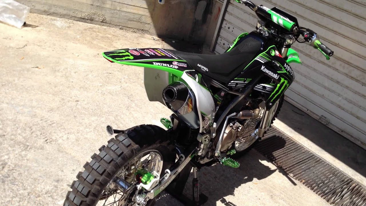 KAWASAKI KLX650R 01' IN KX450 12' BODY - YouTube