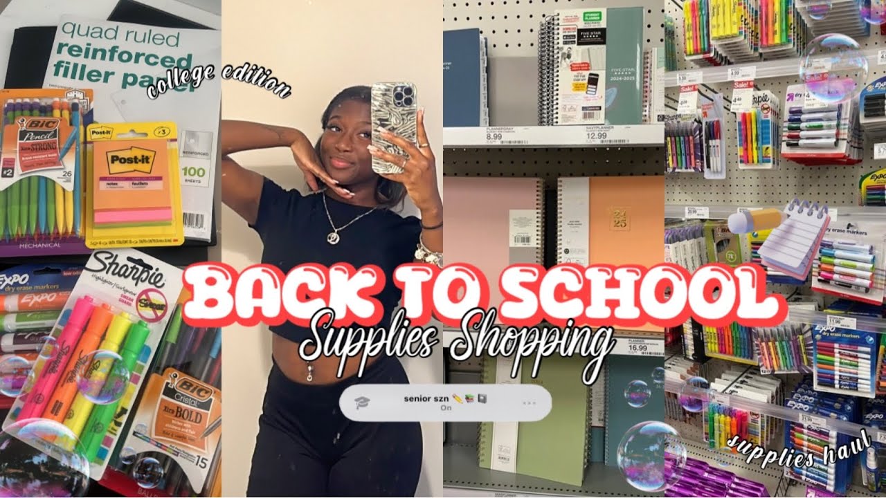 BACK TO SCHOOL SUPPLIES SHOPPING 2024 + HAUL - YouTube