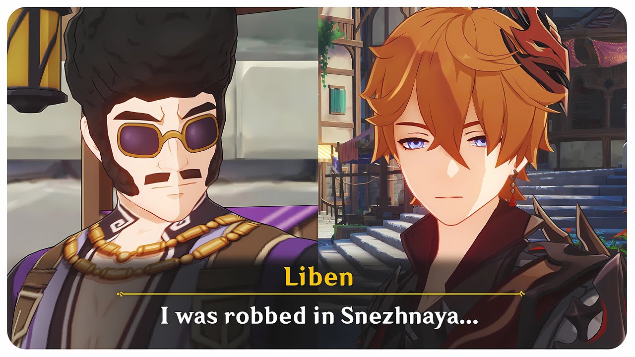 Snezhnaya Lore Drop | Liben Gets Robbed in Snezhnaya (Cutscene ...