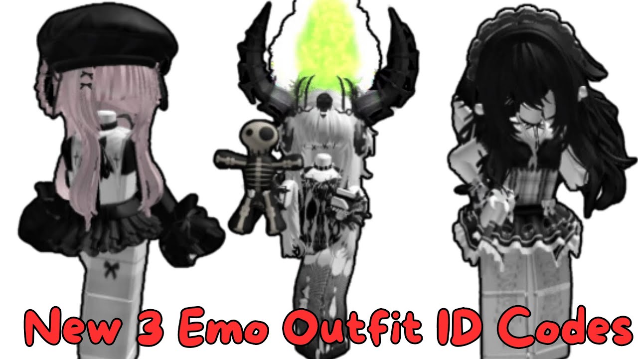 New 3 Emo Outfits ID Codes + Links For Brookhaven RP, Berry Avenue, And ...