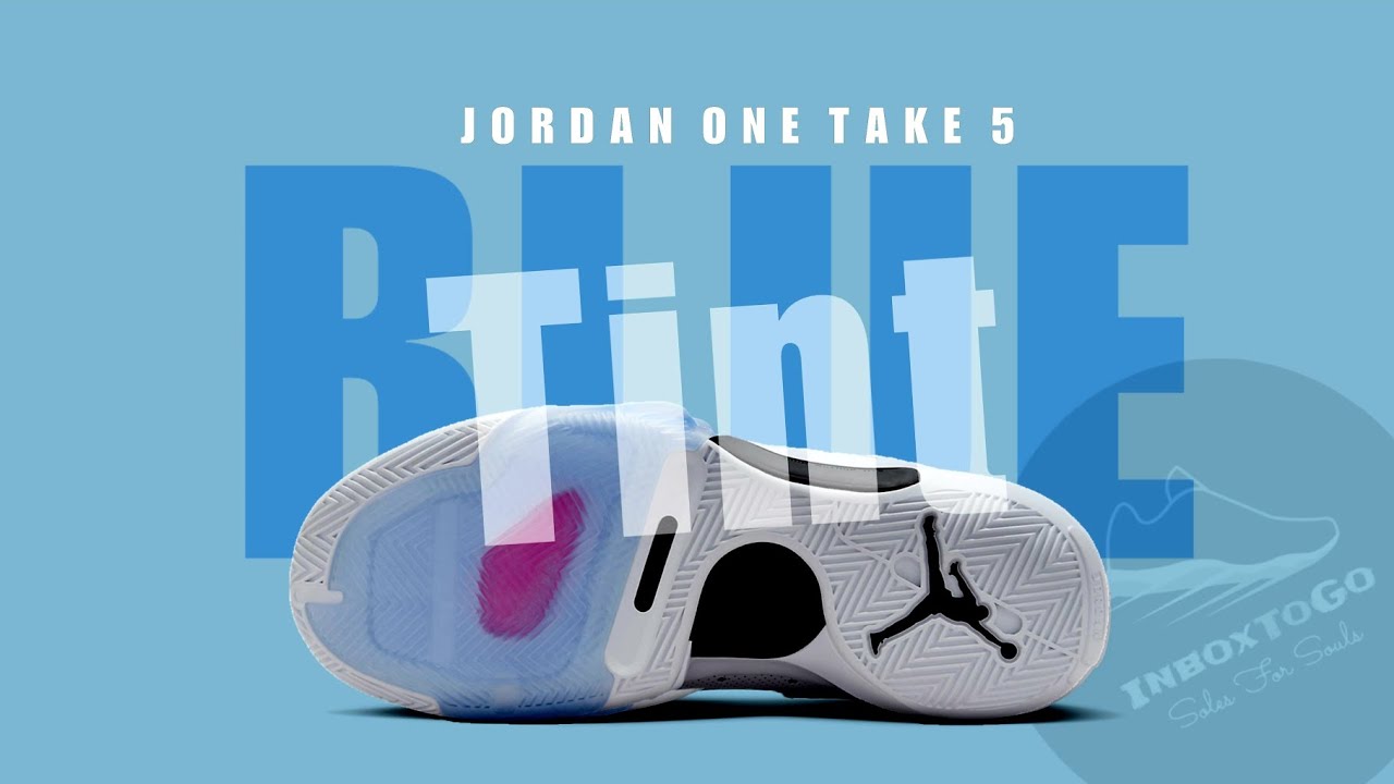 BLUE TINT 2024 Jordan One Take 5 DETAILED LOOK AND SNEAKER INFORMATION ...