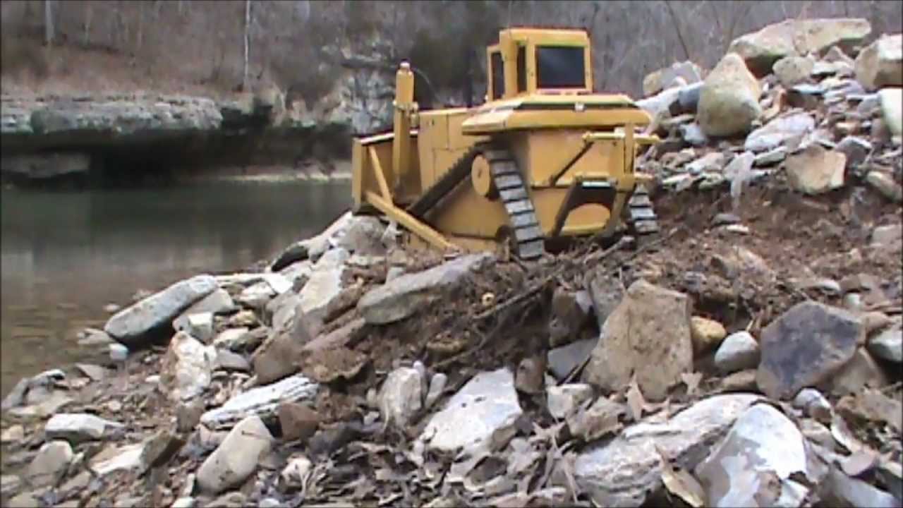 RC Dozer Big Rocky Road Build 4 and Thrown Track. - YouTube
