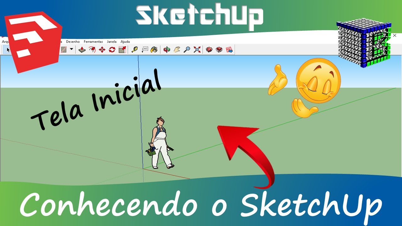 Conhecendo o SketchUp - Tela inicial - YouTube