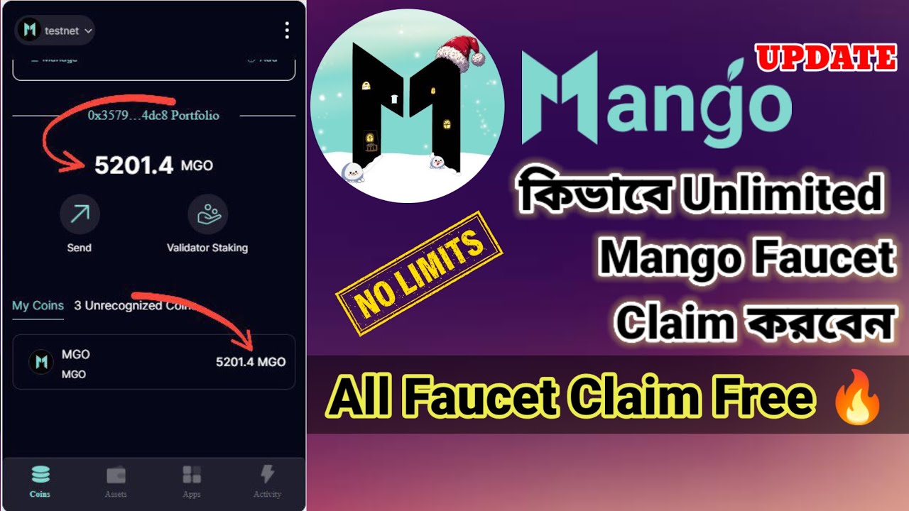 Mango Faucet Claim Solution Bangla | Mango Testnet Bangla | Mango ...