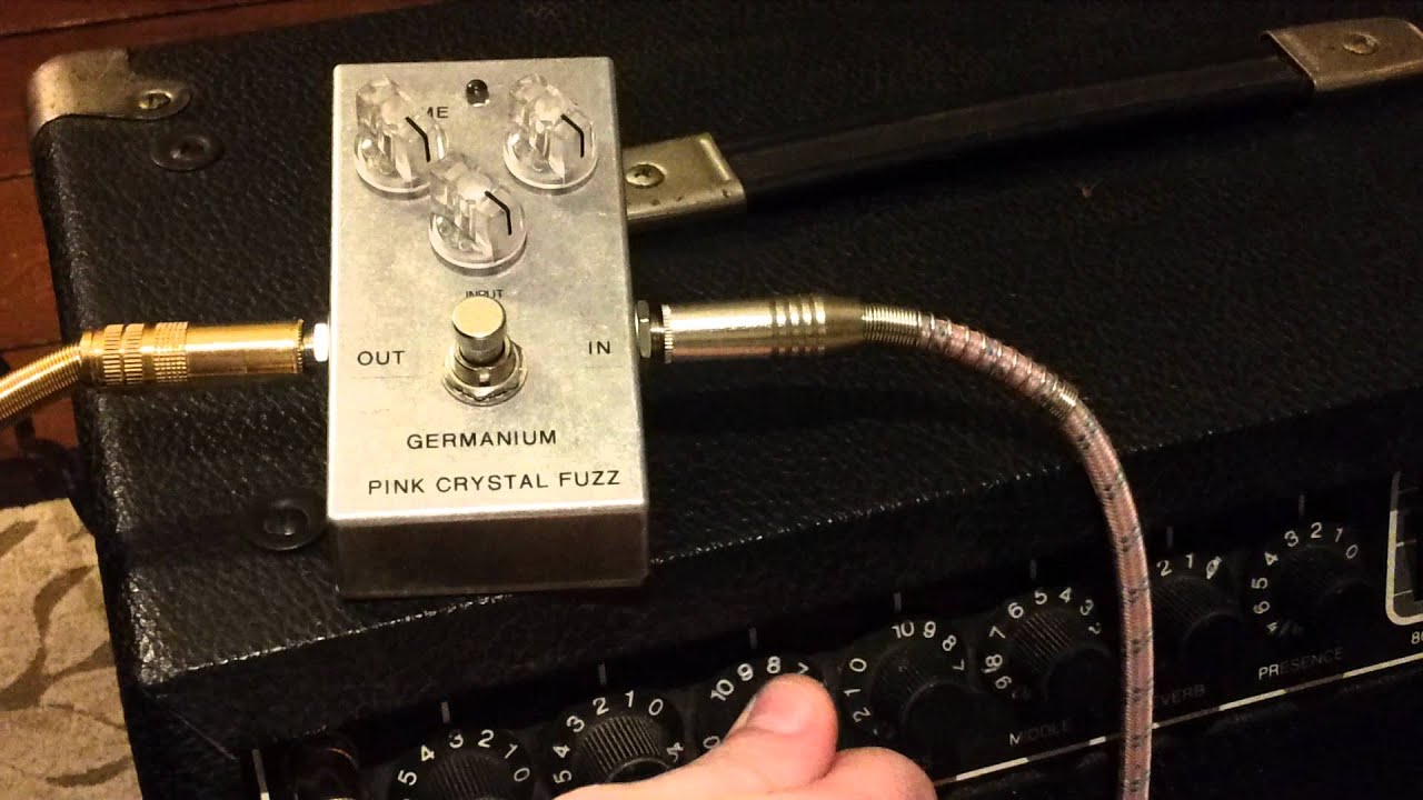 Germanium pink crystal fuzz Fuzz face clone - YouTube