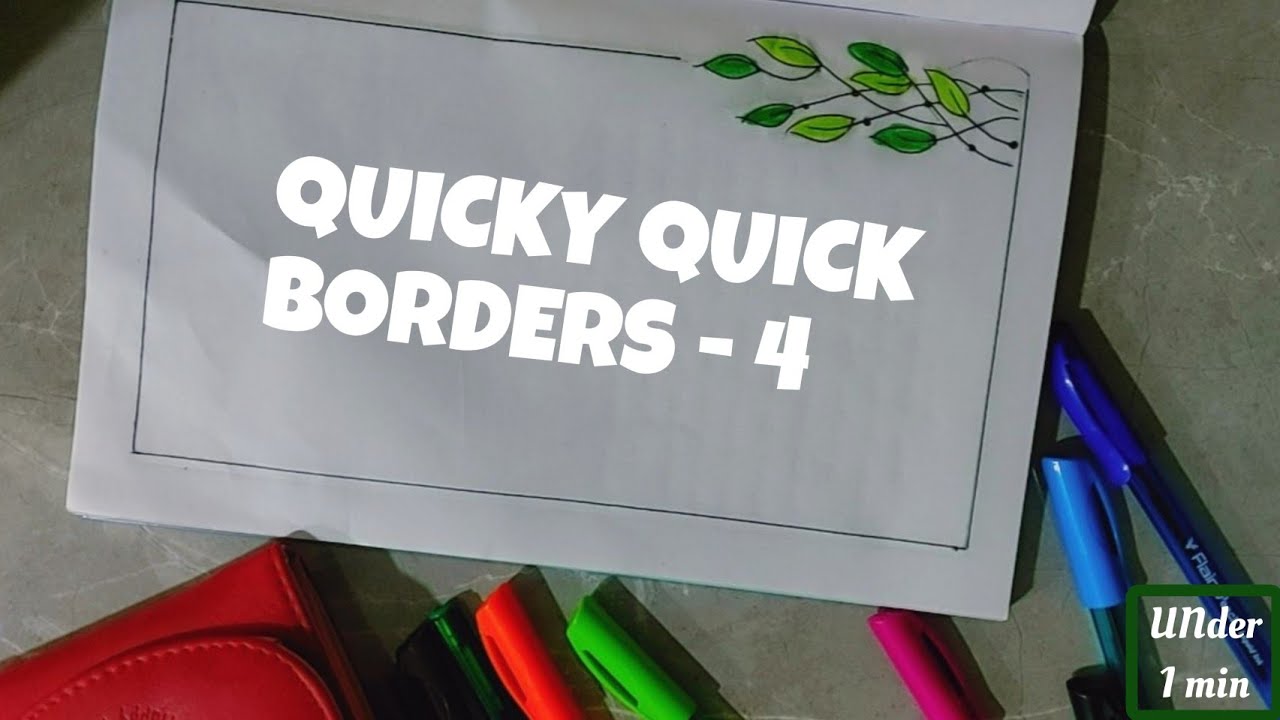 QUICKY QUICK BORDERS - 4 | Fun With Safiya - YouTube
