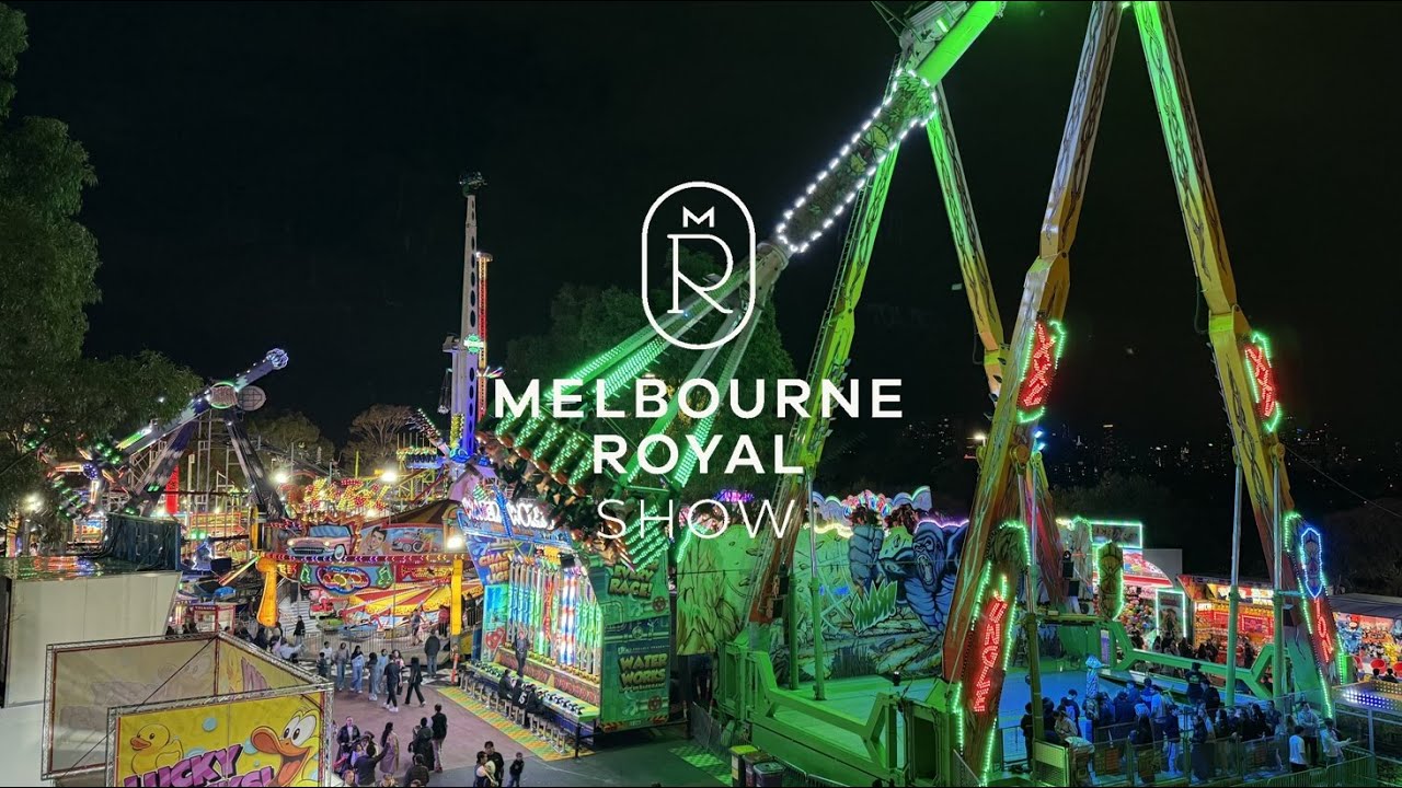 Melbourne Royal Show 2025 Rides Night - YouTube