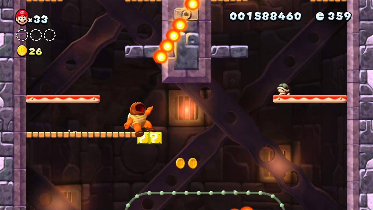 New Super Mario Bros. U - Rock Candy Mines - Screwtop Tower (1080p HD ...