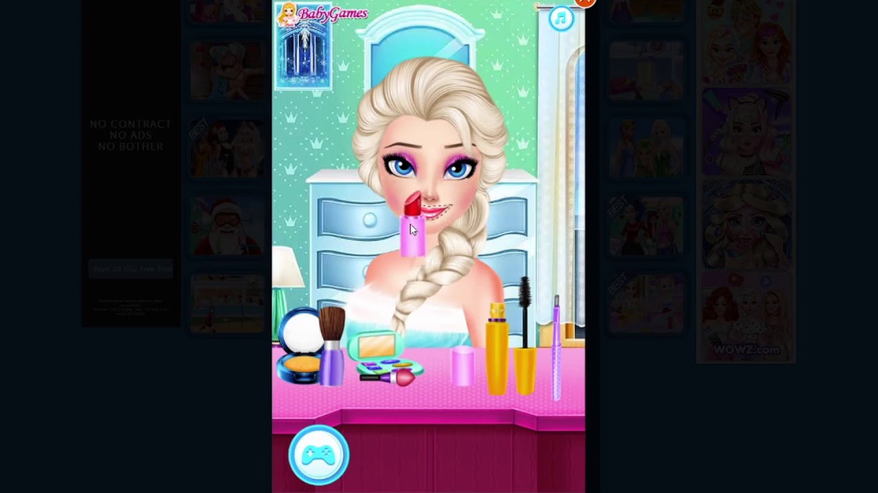 Fun Girl Care Kids Game - Princess Gloria Makeup Salon - Frozen Beauty ...
