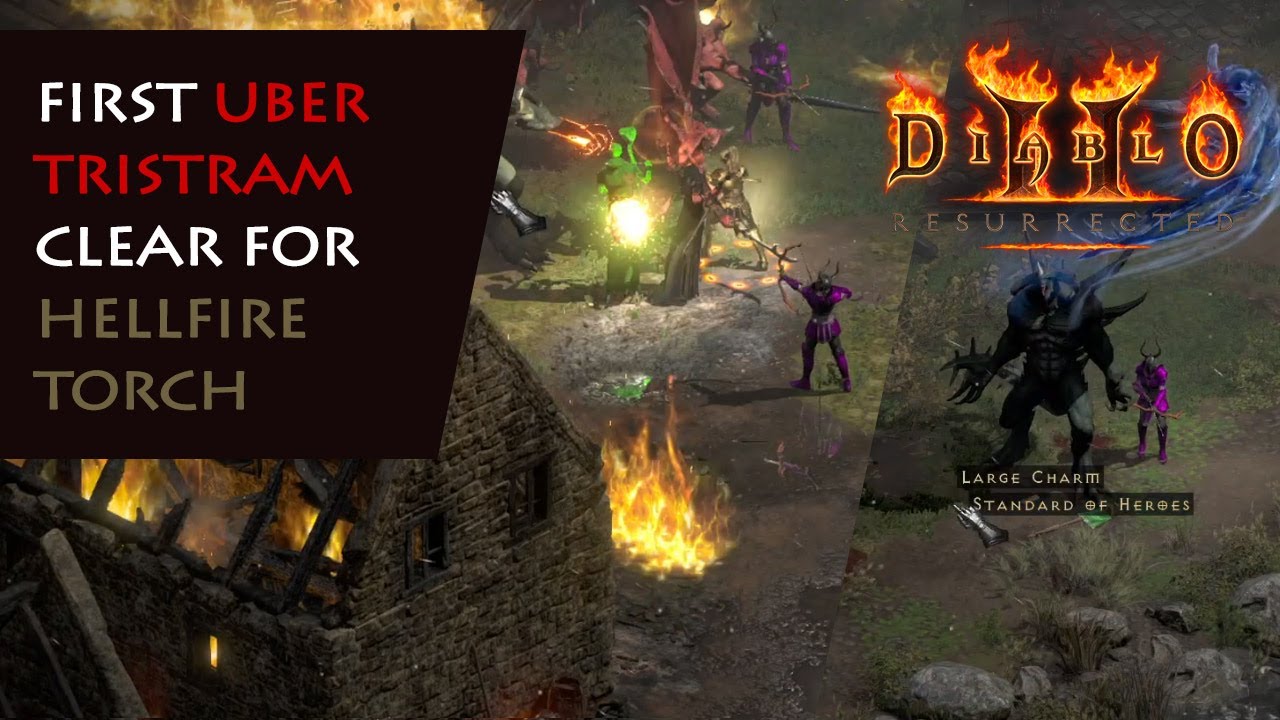 Bowazon - First Uber Tristram clear for Hellfire Torch Charm - Diablo 2 Resurrected - YouTube