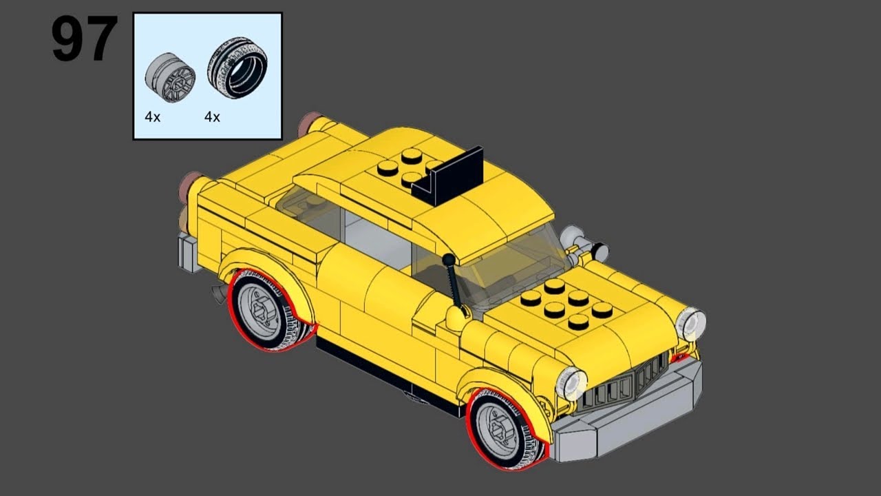 Lego Taxi instructions - YouTube