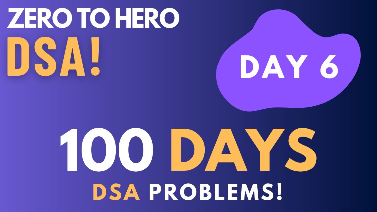 Day 6/100 DSA Challenge #dsa #coding - YouTube