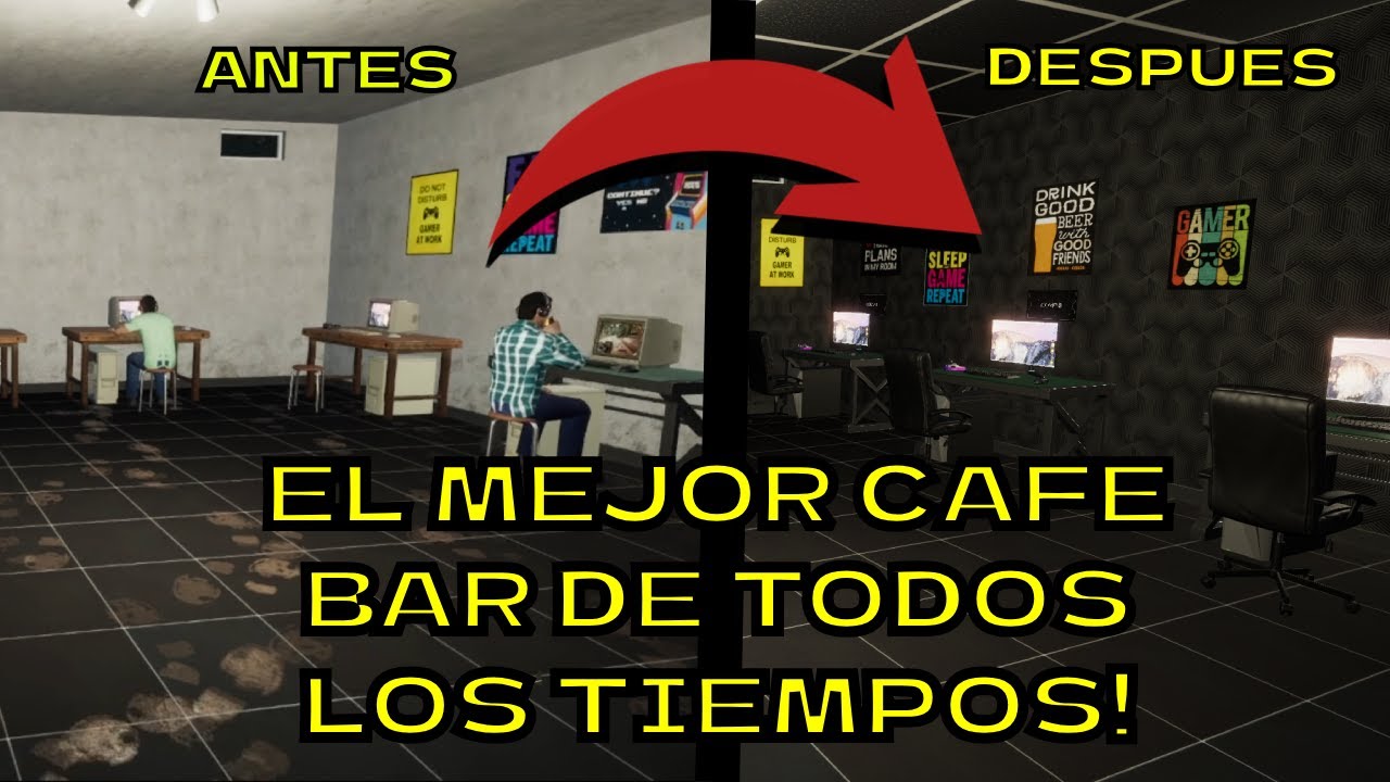 COMPLETAMOS LA MEJOR CAFETERIA GAMER! - INTERNET CAFE CREATOR! - YouTube