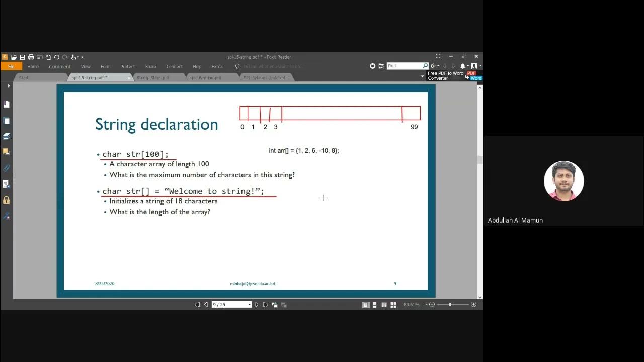 Lecture 13 - Structured Programming Language (CSE 1111) [Abdullah Al Mamun] - YouTube