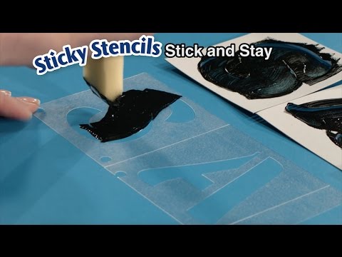 Stencils that Stick and Stay! | ArtSkills Sticky Stencils - YouTube