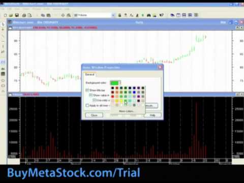 Stock Trading Software Introduction - Metastock Basics Part 2 - YouTube