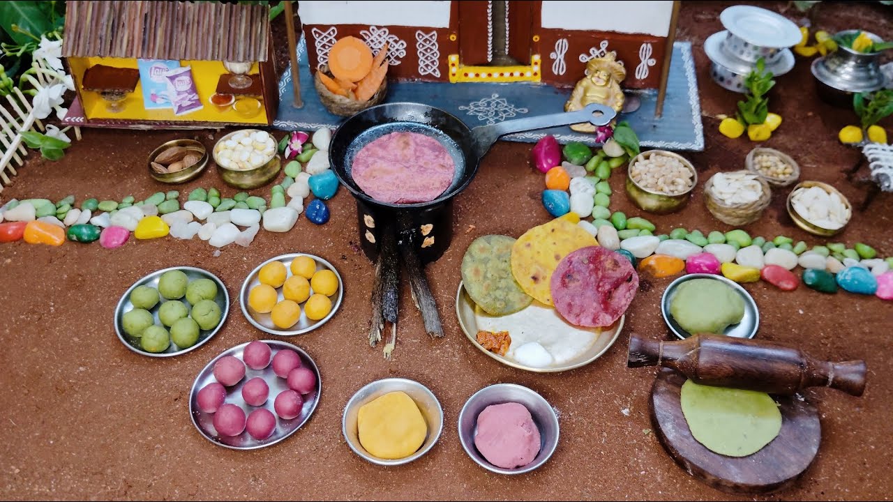 Miniature 3 healthy + colourful chapati (soft roti) homemade recipe (90 ...