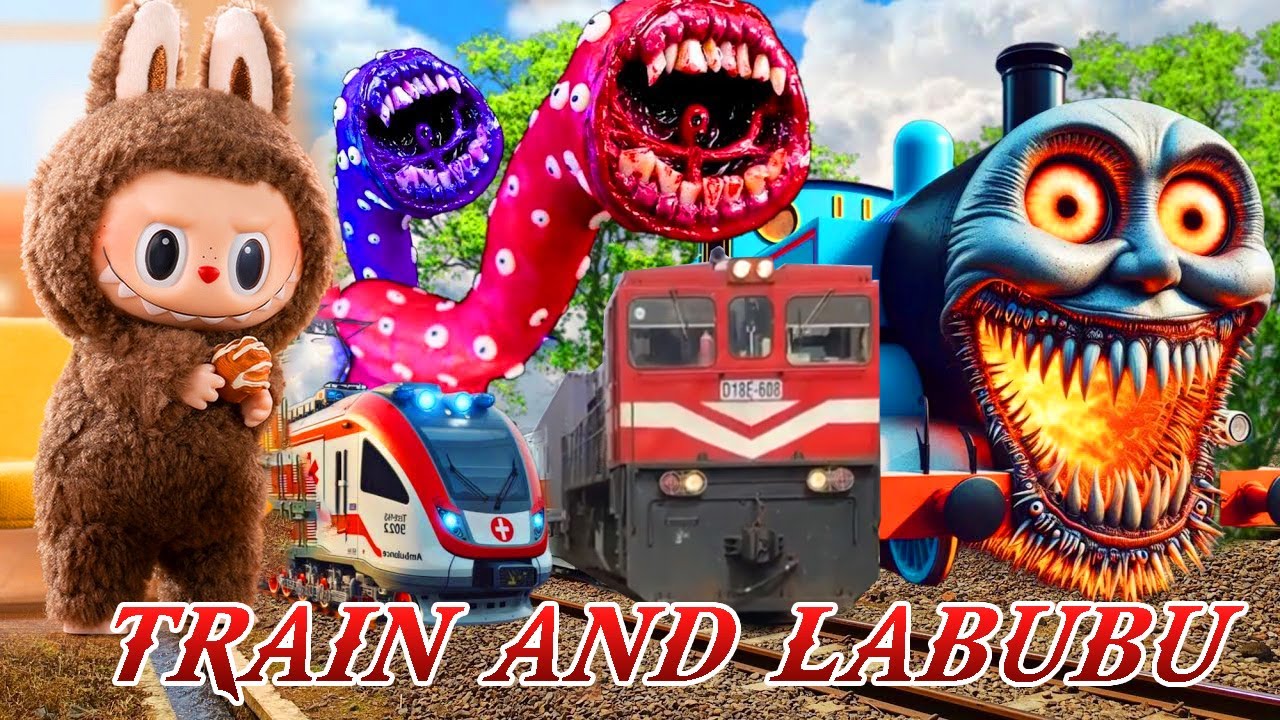 Hugo train | LABUBU dancing on the train tracks. - YouTube