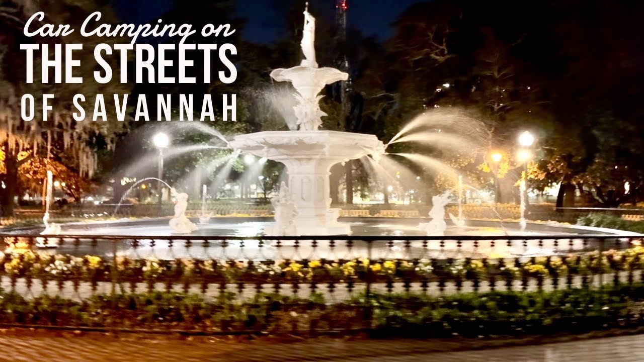 SAVANNAH & Tybee Island CAR CAMPING Adventure | Stealth City ...