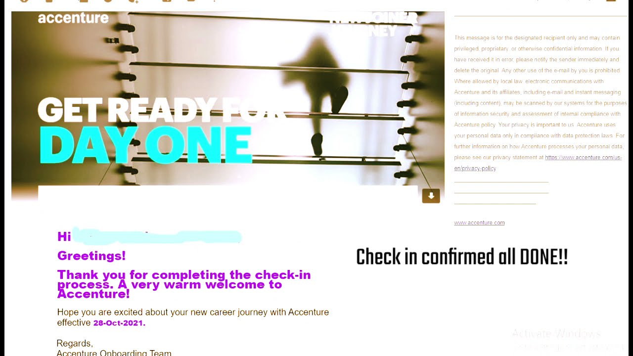 Accenture Onboarding Process | Timeline - YouTube