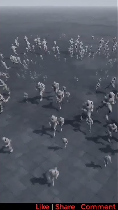 Crowd in ue4 niagara - YouTube