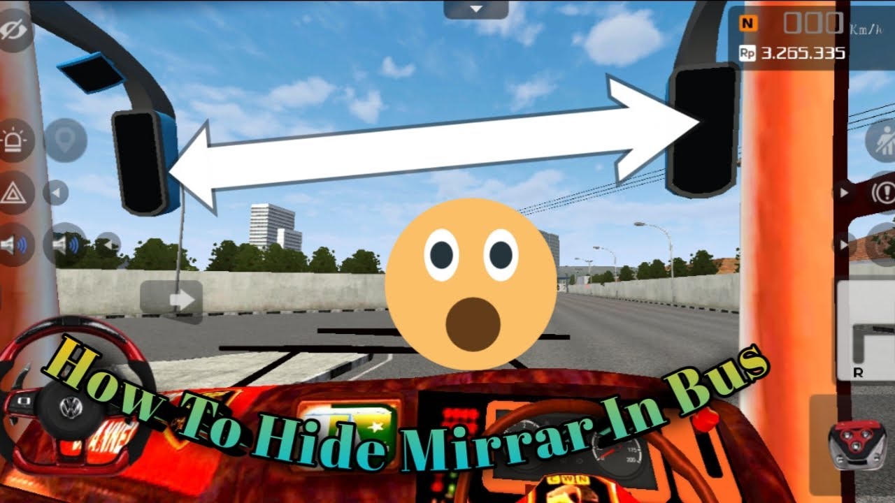 Bus simulator indonesia How To set Side Mirrior in Bus - YouTube
