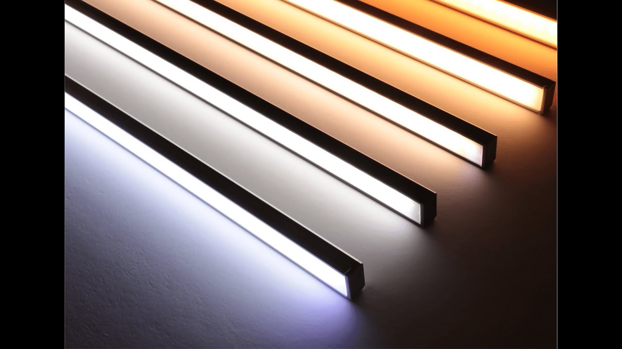 Zestaw próbek taśmy LED w profilu + zasilacz - YouTube