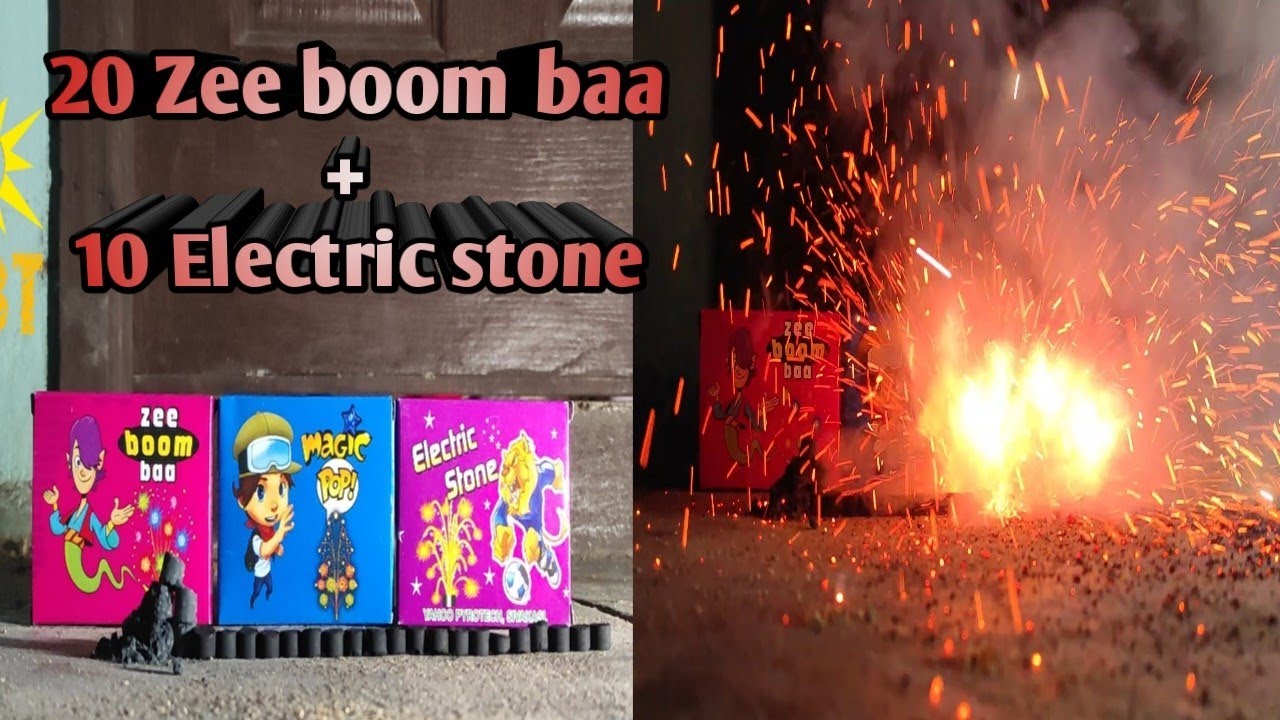 20 Zee Boom Baa + 10 Electric Stone Cracker Testing || Cracker Testing ...