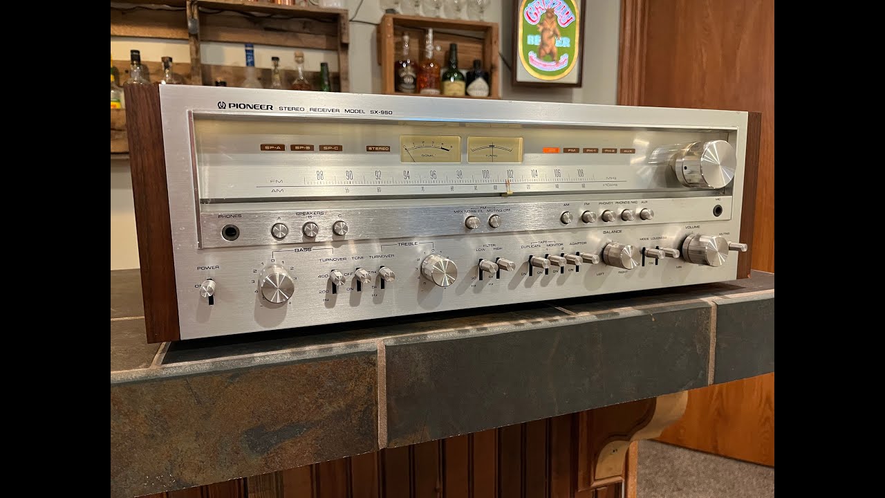 Vintage Stereo Receiver Review - 1976 Pioneer SX 950 - YouTube