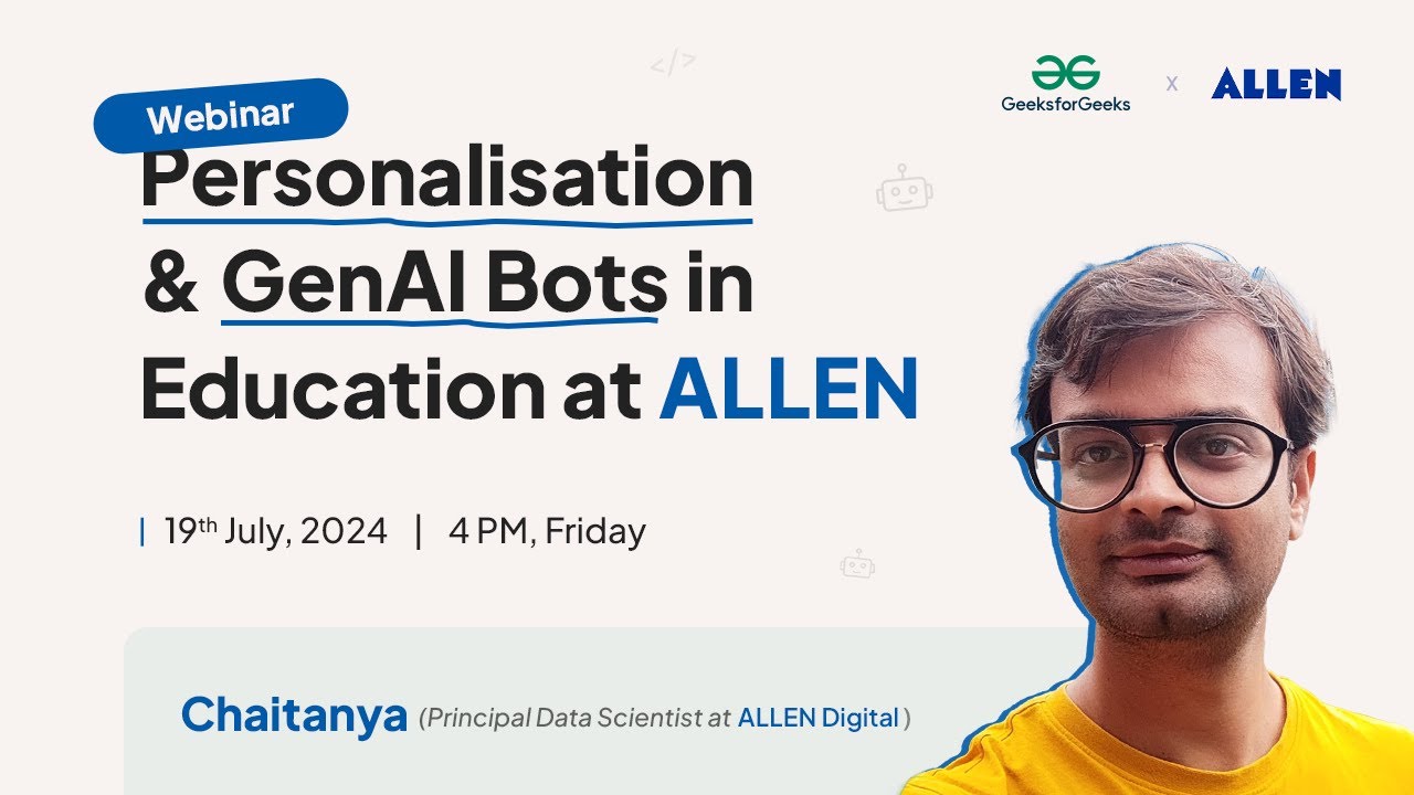 Personalization and GenAI Bots in Education at Allen - YouTube